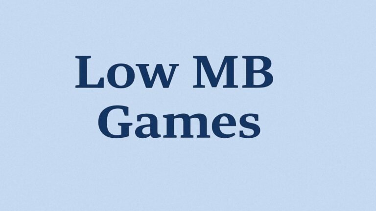 Top Low MB Games That Pack Big Fun (Under 50MB!) - Bencodes Esports